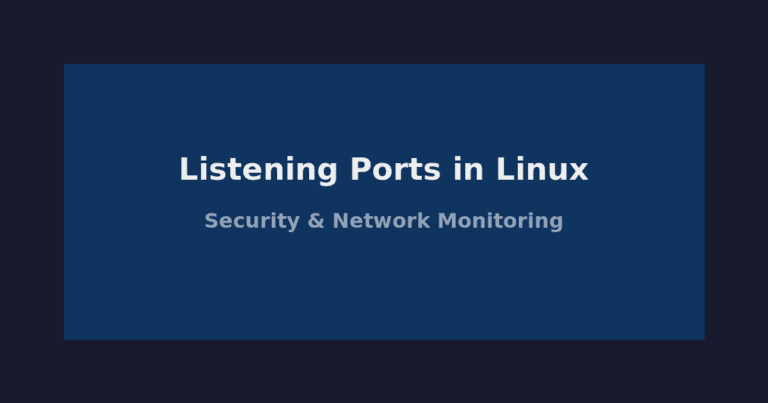 How to Check Listening Ports in Linux: The Security Command You Need to ...